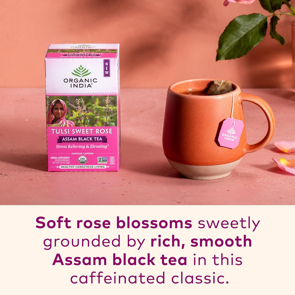 herbal tea with sweet rose flavour