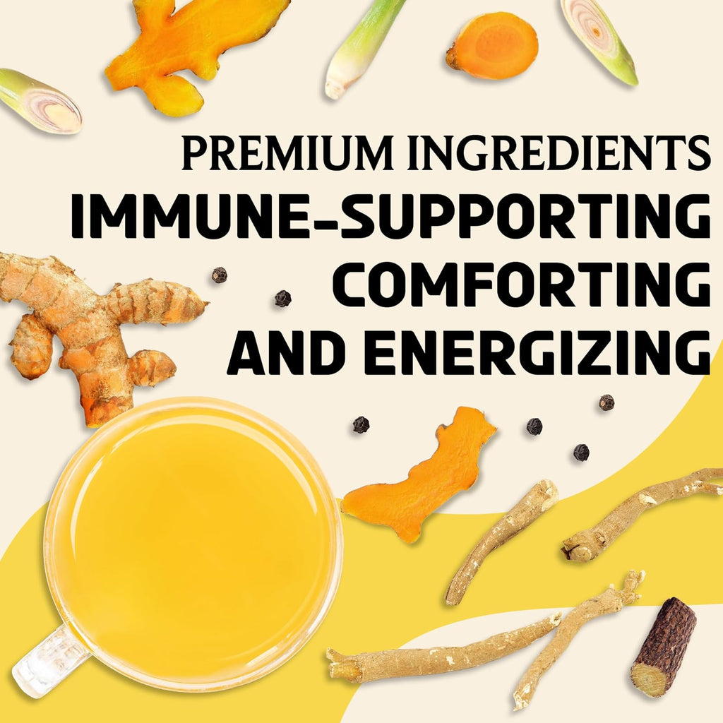 herbal tea with turmeric and ashwagandha