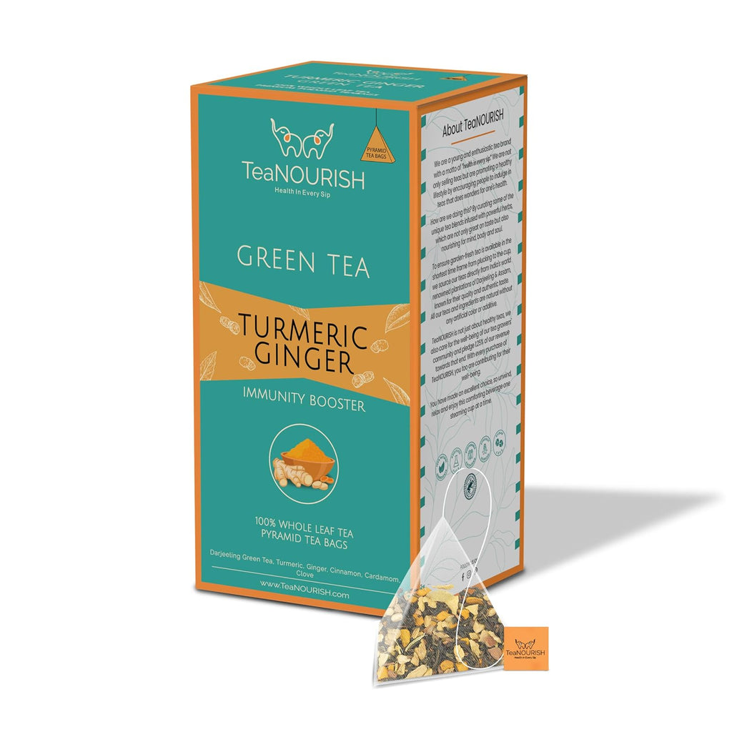 herbal tea with turmeric and ginger