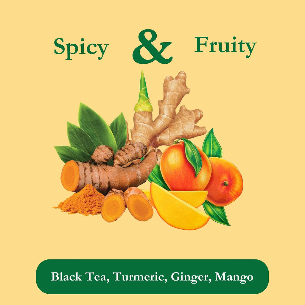 herbal tea with turmeric and ginger