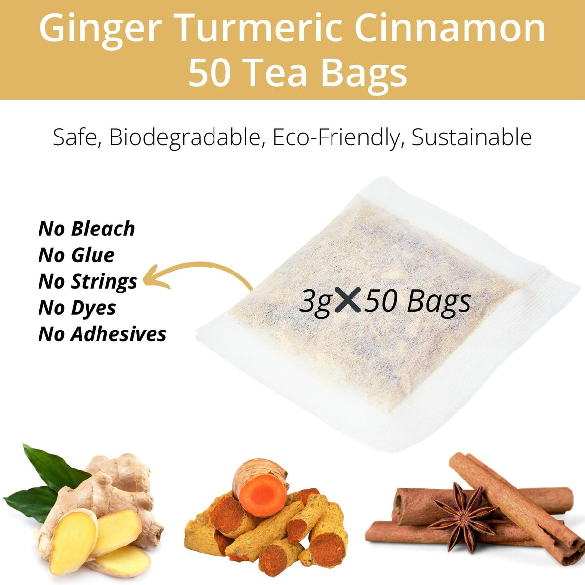 herbal tea with turmeric and ginger