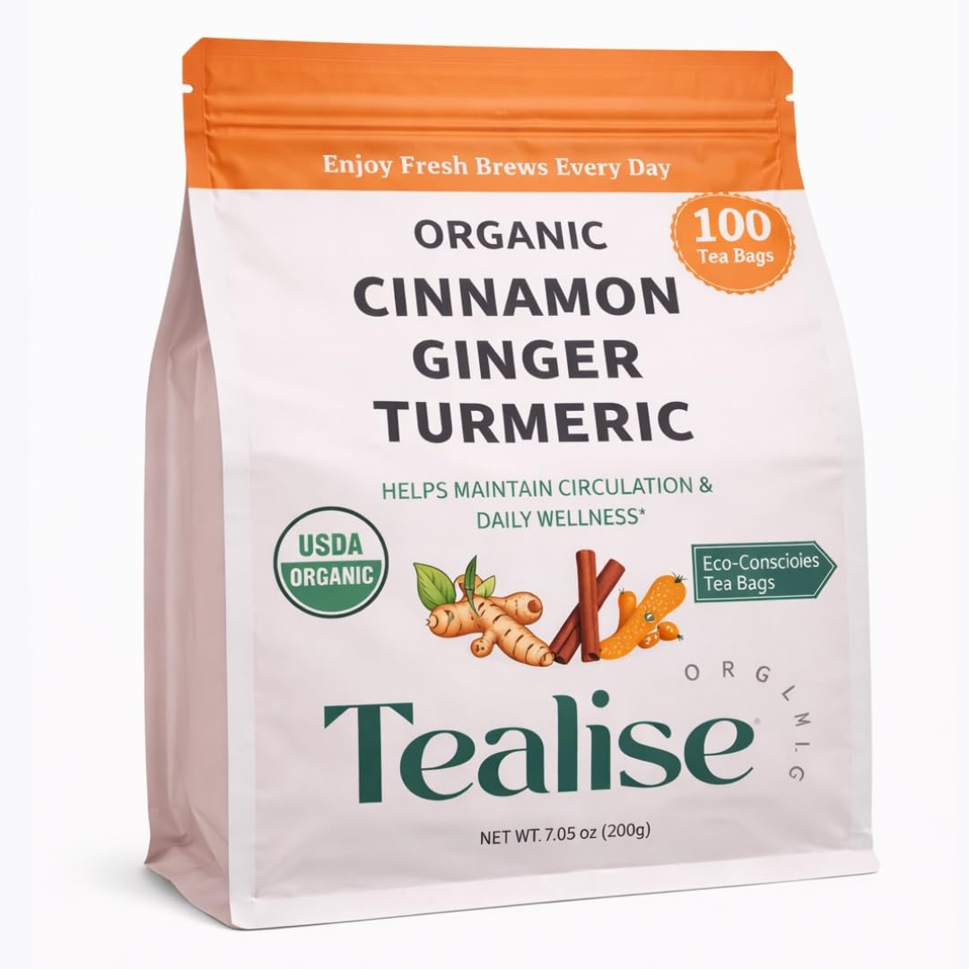 herbal tea with turmeric and ginger