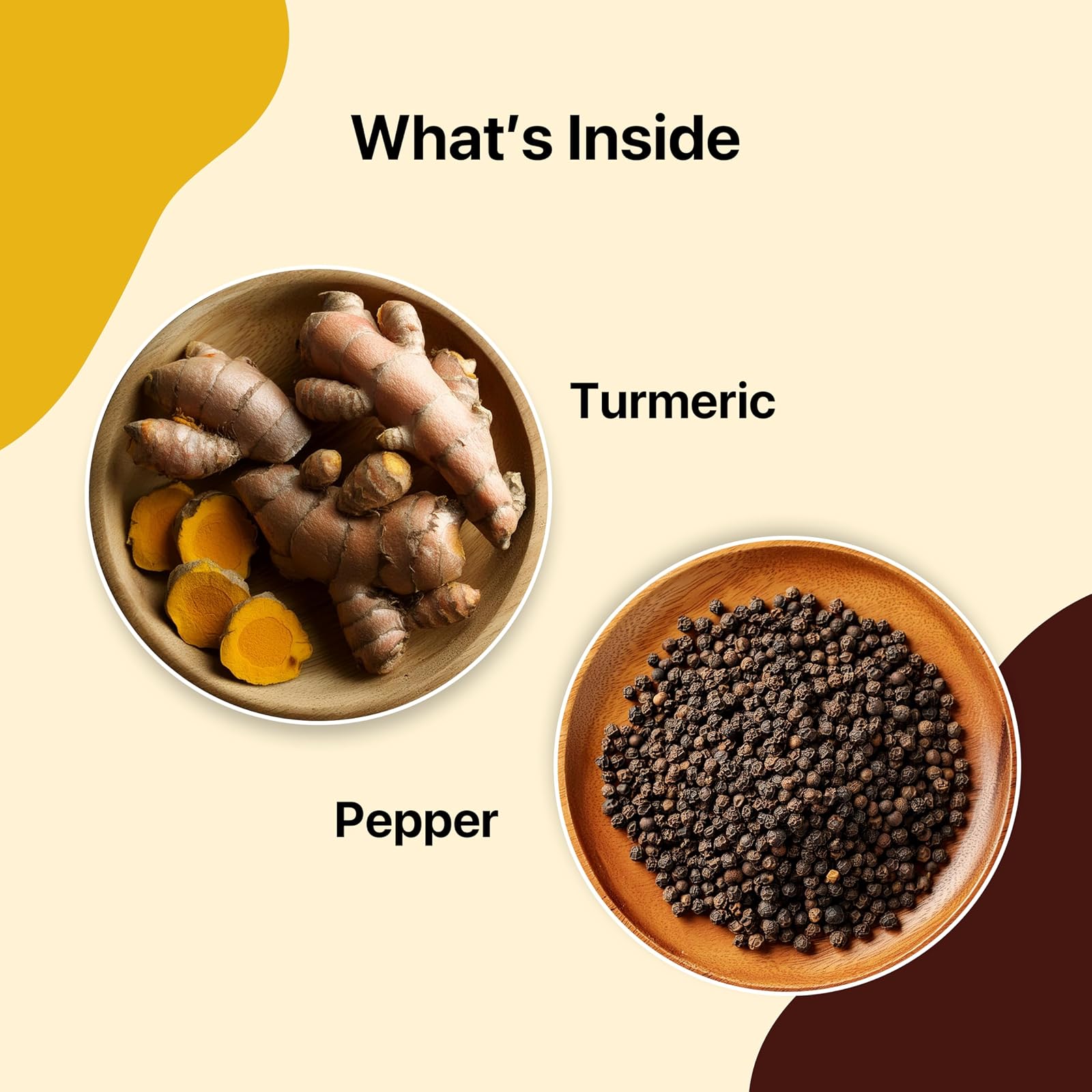 herbal tea with turmeric and pepper
