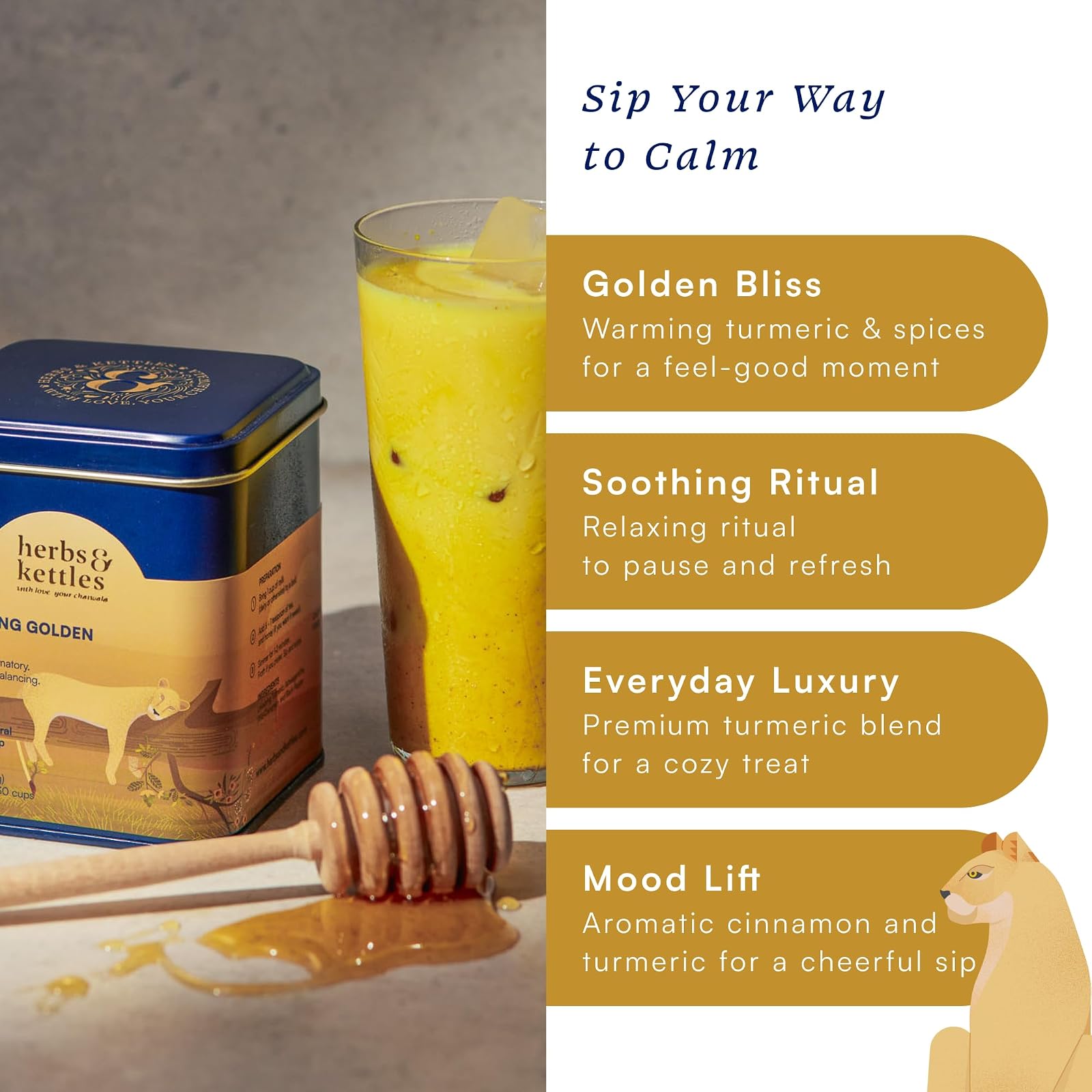 Herbal tea with turmeric benefits