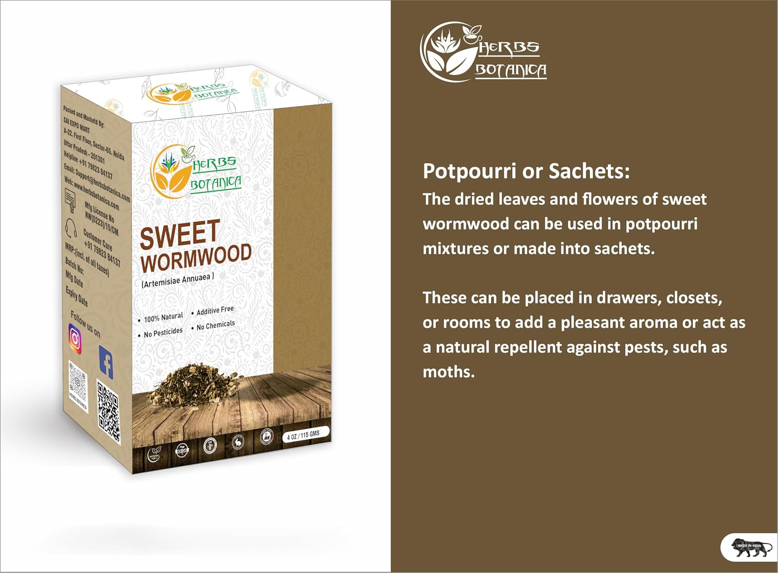 Herbal tea with unique flavour profile