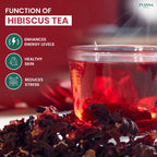 herbal tea with vibrant hibiscus flavour