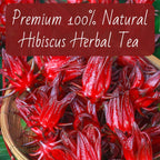 herbal tea with vibrant hibiscus