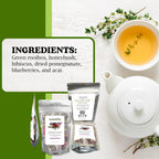 herbal tea with vibrant raspberry notes