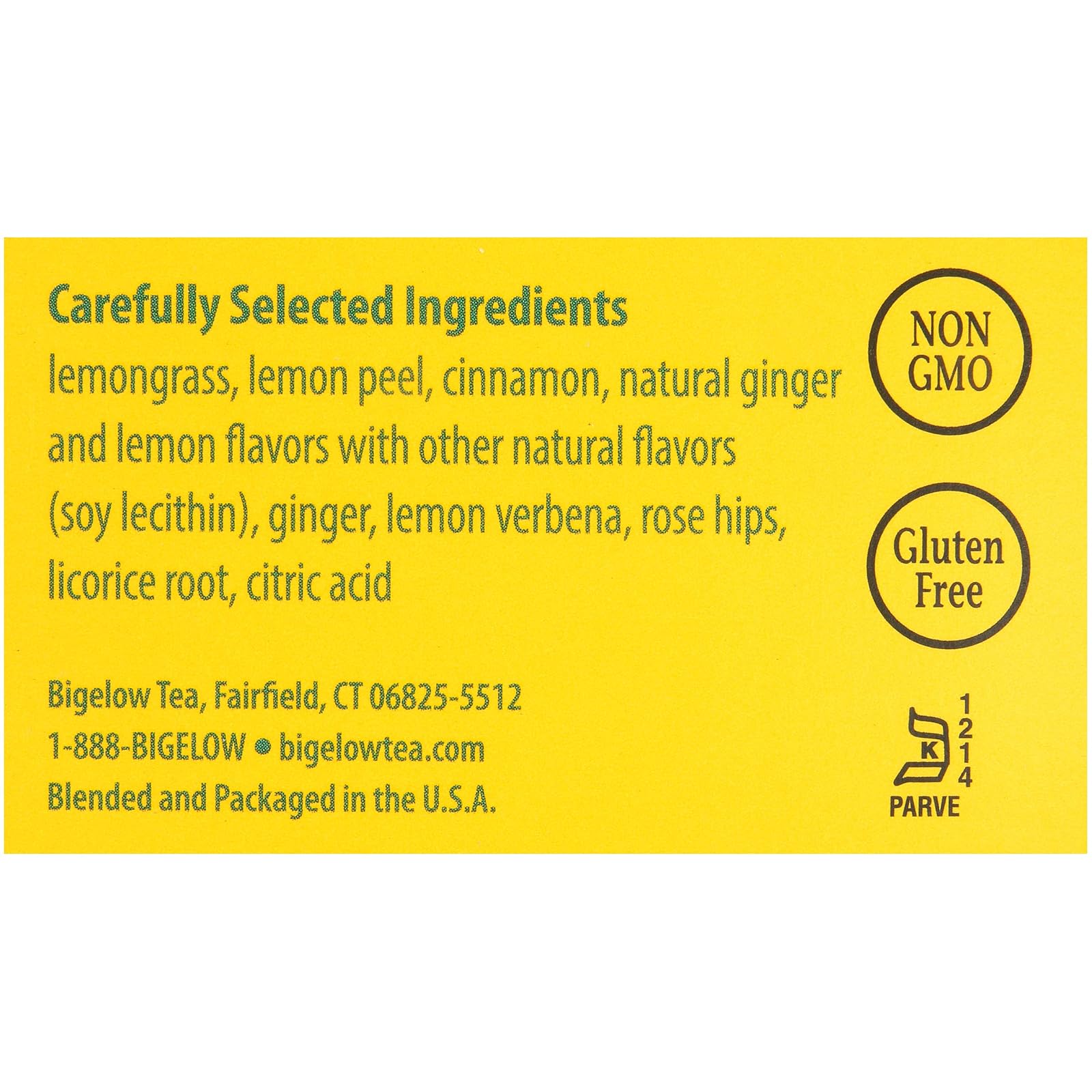 herbal tea with zesty lemon flavour