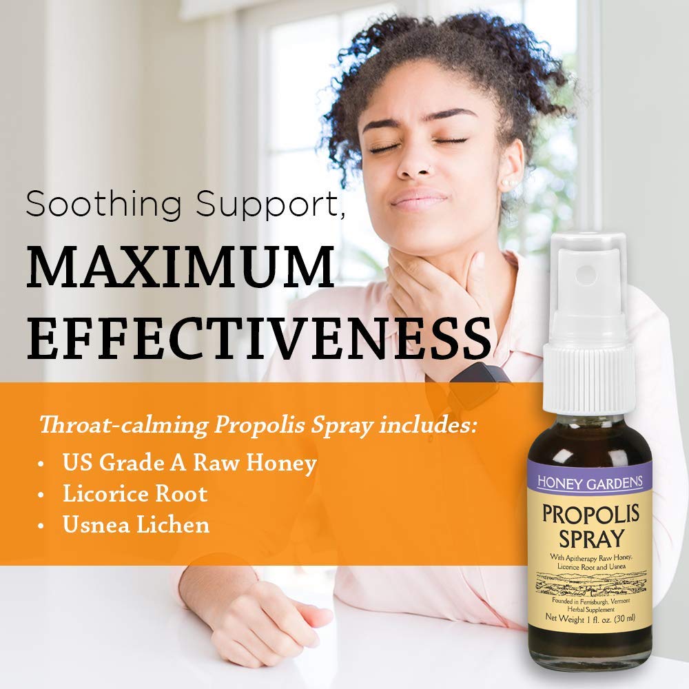 herbal throat spray with usnea
