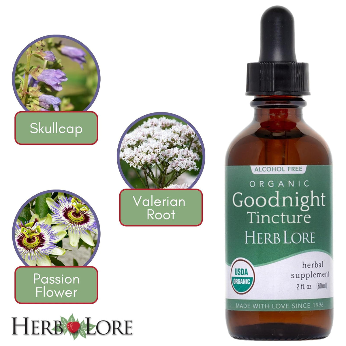 Herbal tincture for calming nights