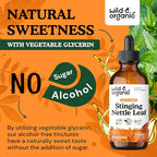herbal tincture made from nettle leaves