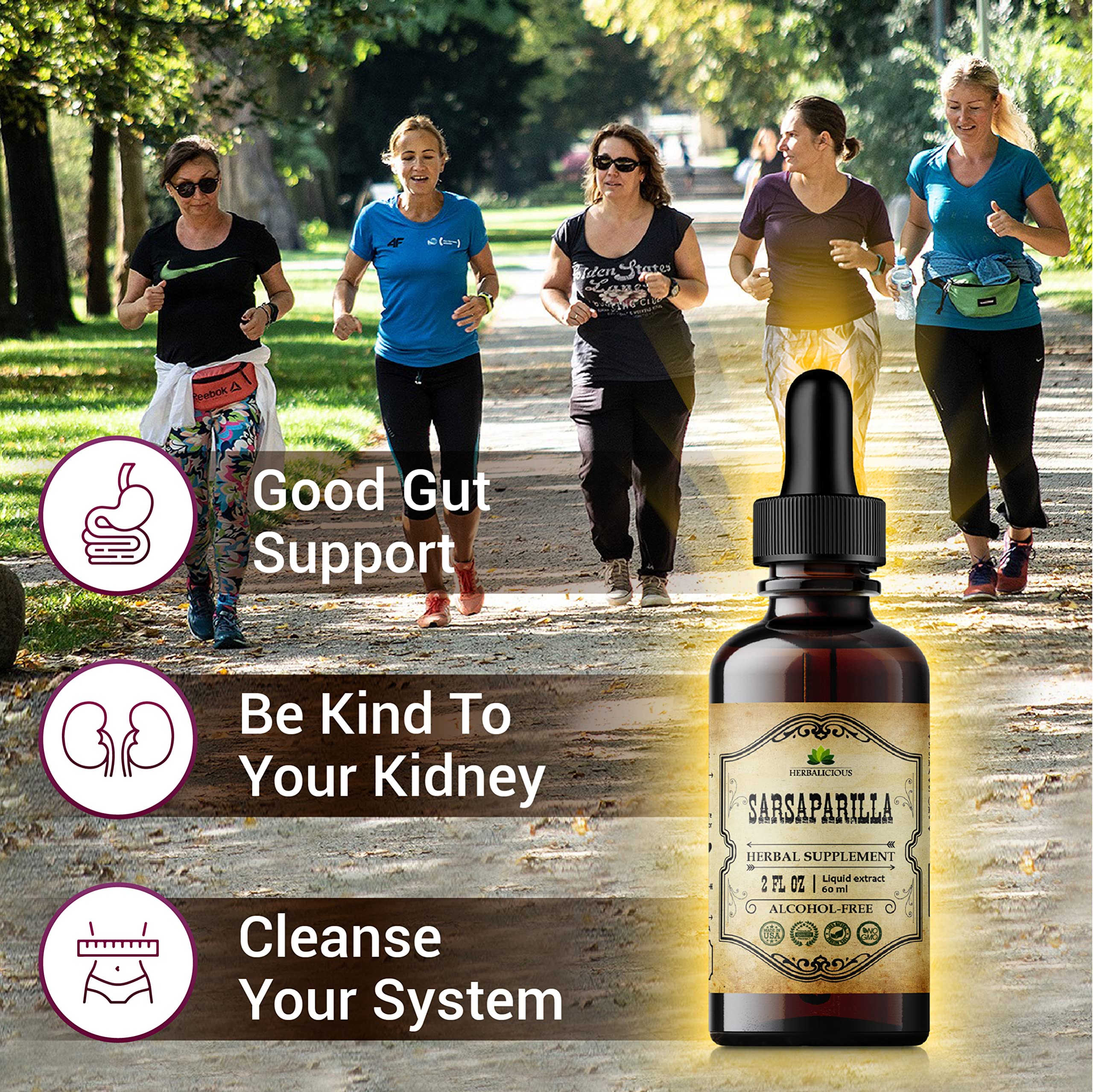 Herbal tonic in dropper bottle