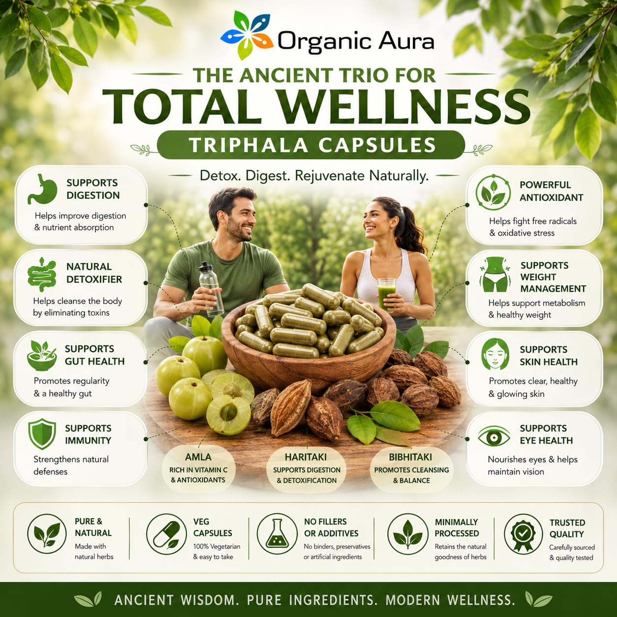 Herbal triphala for overall wellness