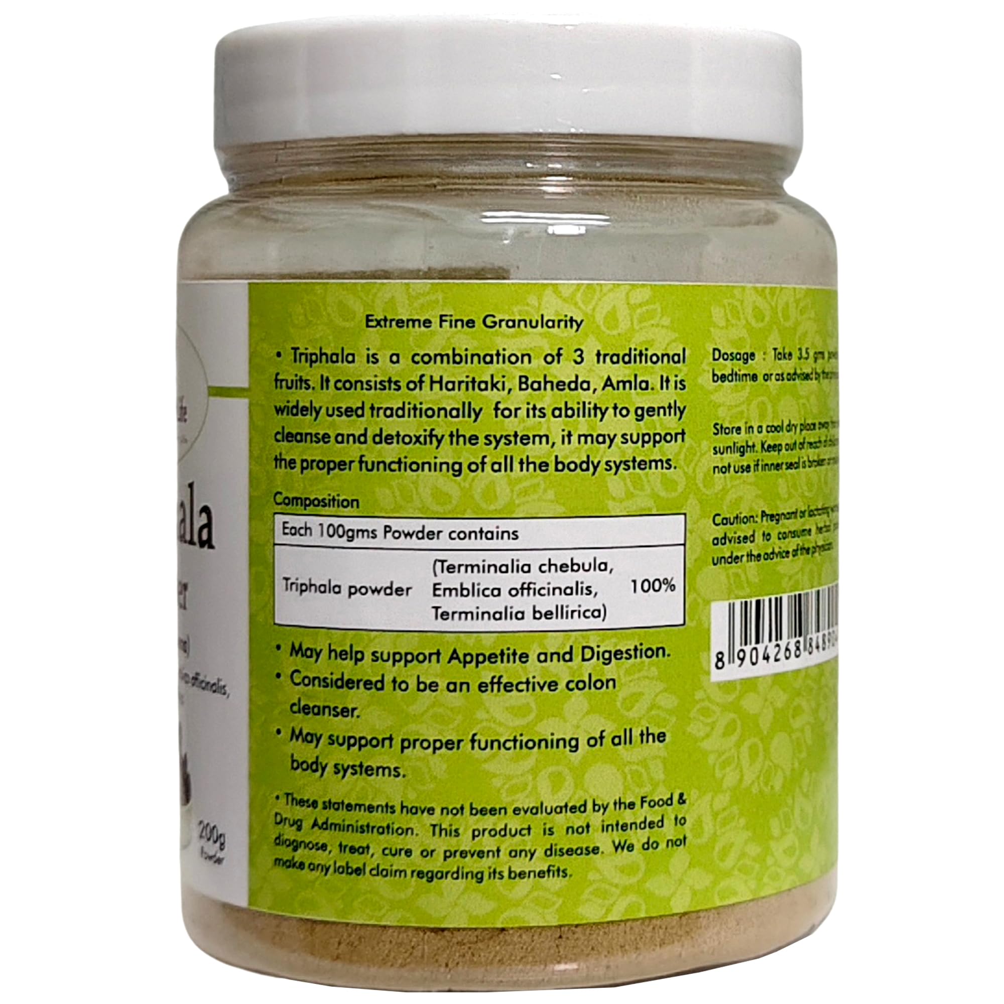 Herbal triphala powder for immunity boost