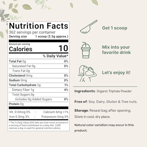 Herbal triphala powder for wellness