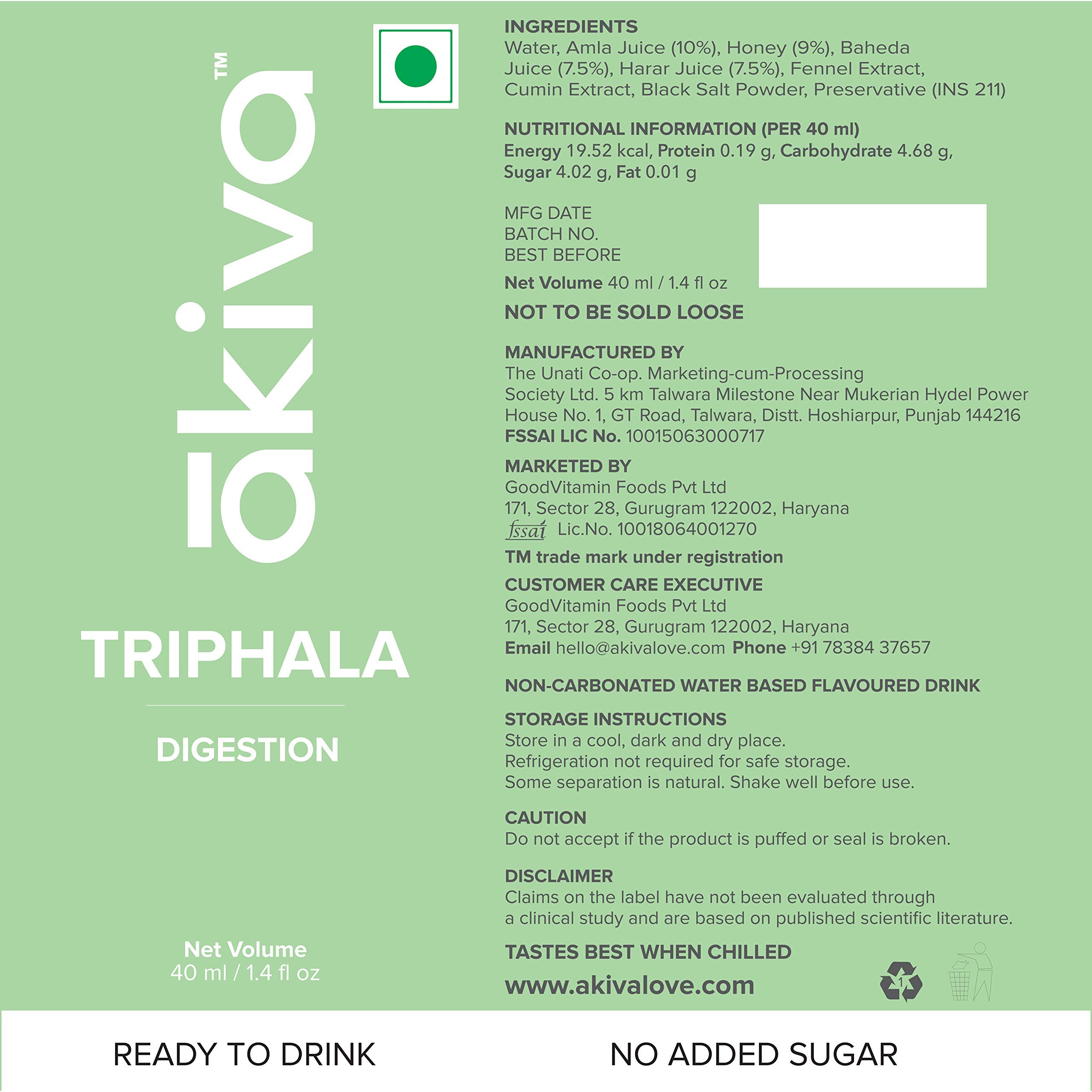herbal triphala supplement for wellness