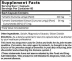 Herbal turmeric capsules for daily health support