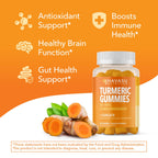 Herbal turmeric gummies for immune support