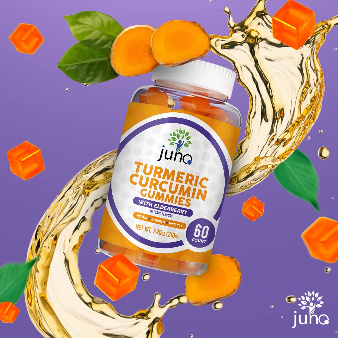 Herbal turmeric gummies for overall health