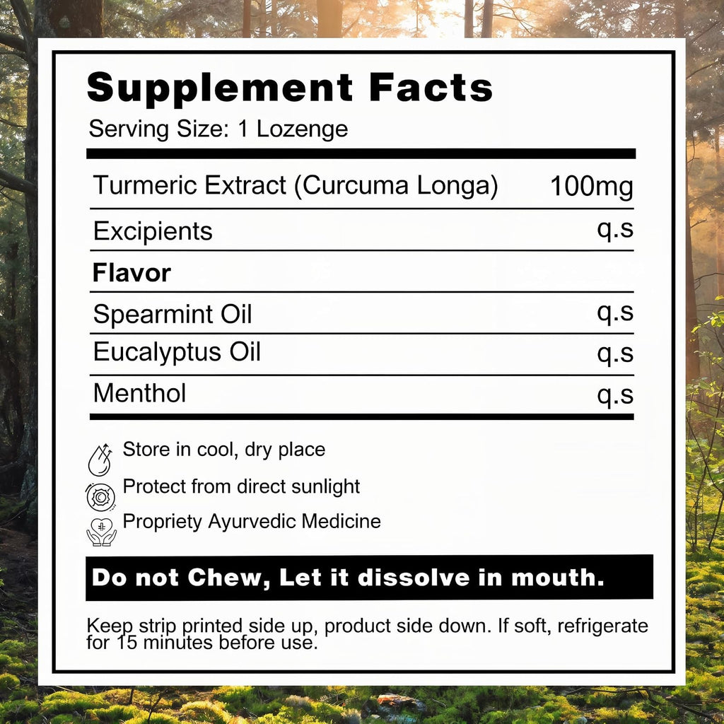 herbal turmeric lozenges for wellness