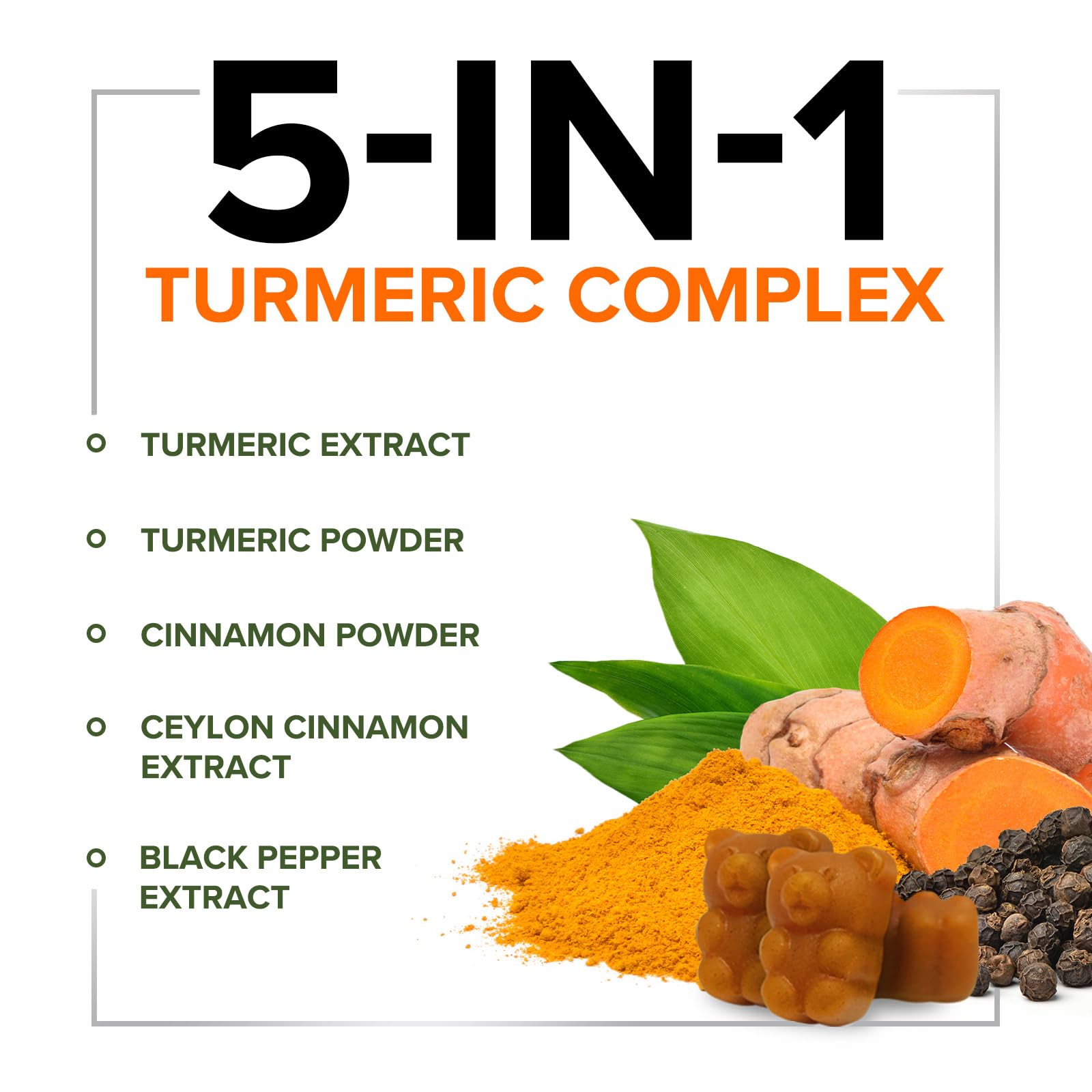 Herbal turmeric supplement for daily health