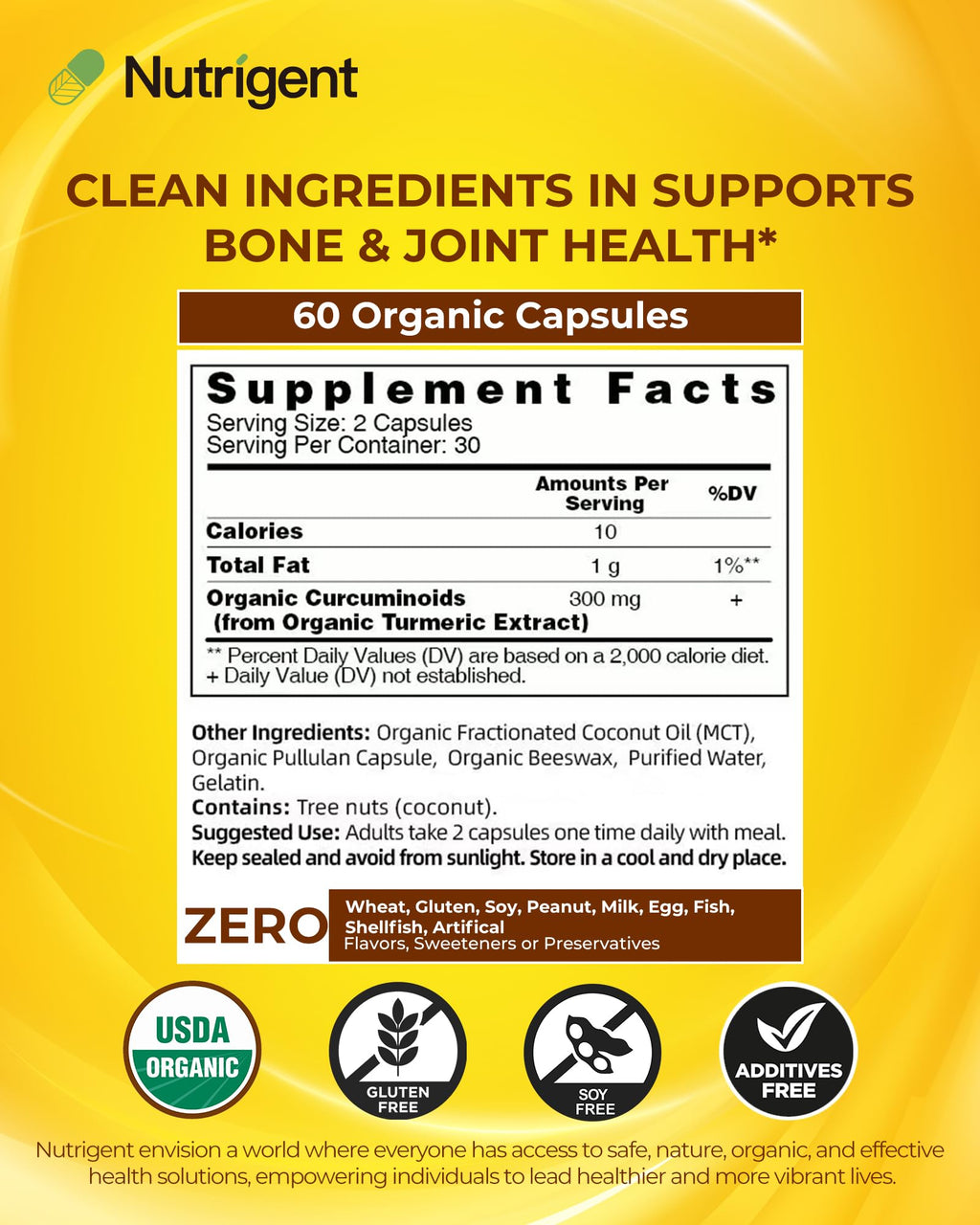 Herbal turmeric supplement for vitality