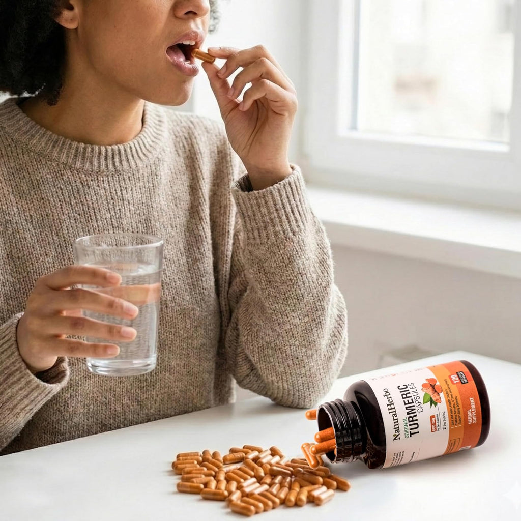 Herbal turmeric supplement for vitality