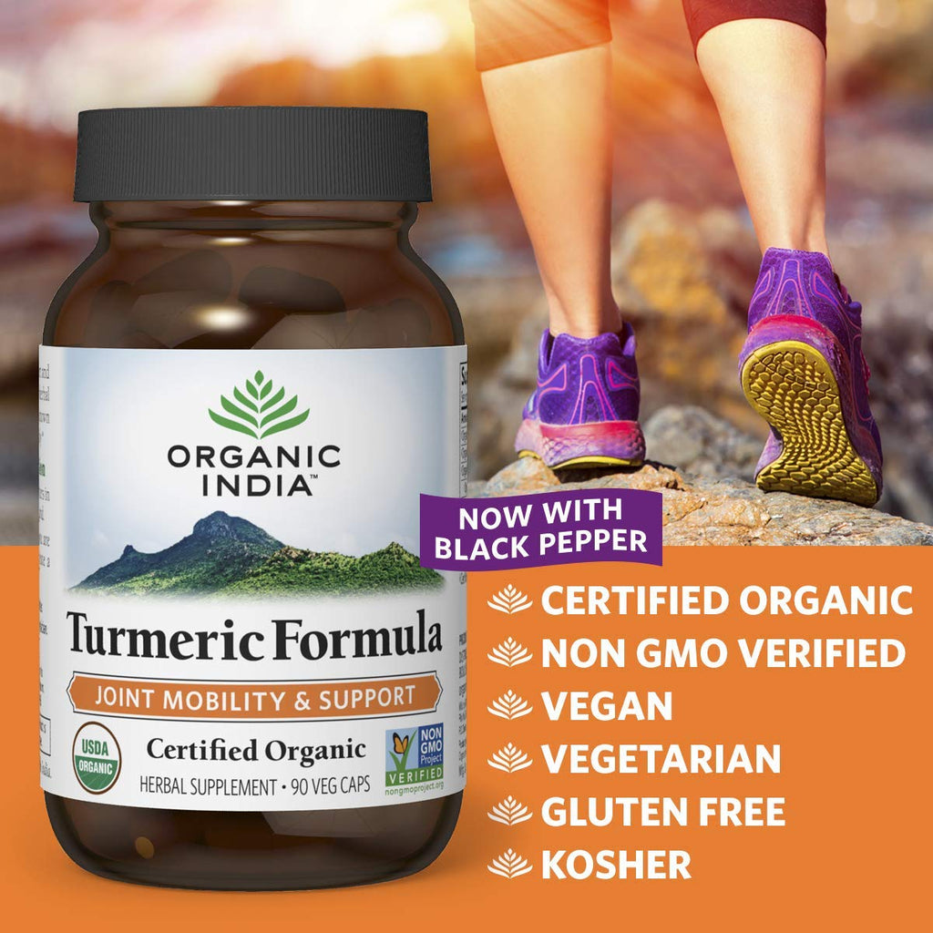 Herbal turmeric tea for calming effects