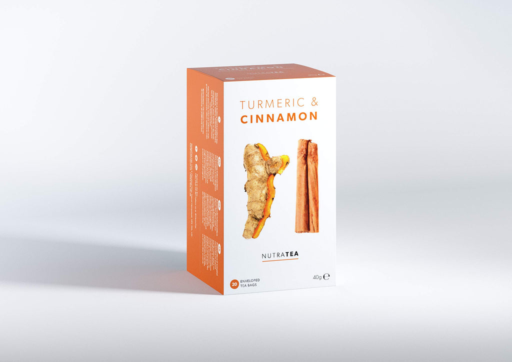 Herbal turmeric tea with cinnamon