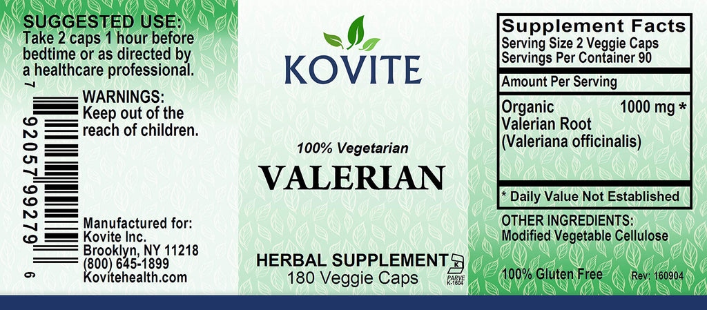 herbal valerian capsules for calmness
