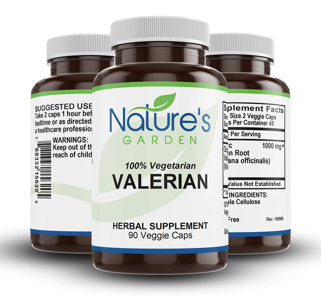 herbal valerian capsules for calmness