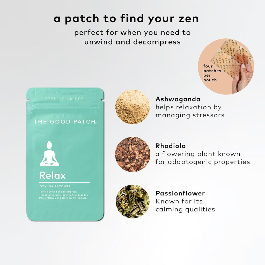 herbal valerian patches for calming effects