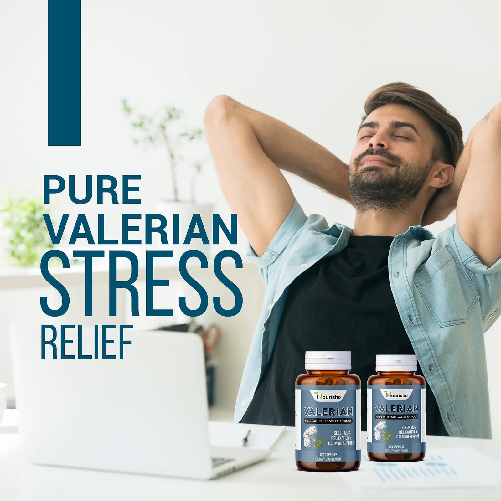herbal valerian root for stress relief