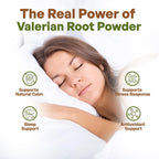 herbal valerian root powder supplement