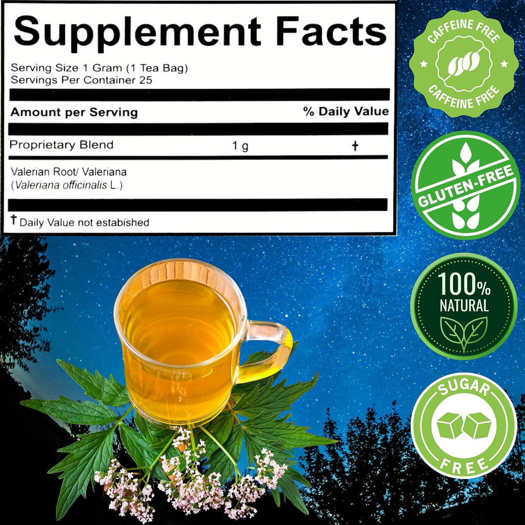 herbal valerian root tea blend