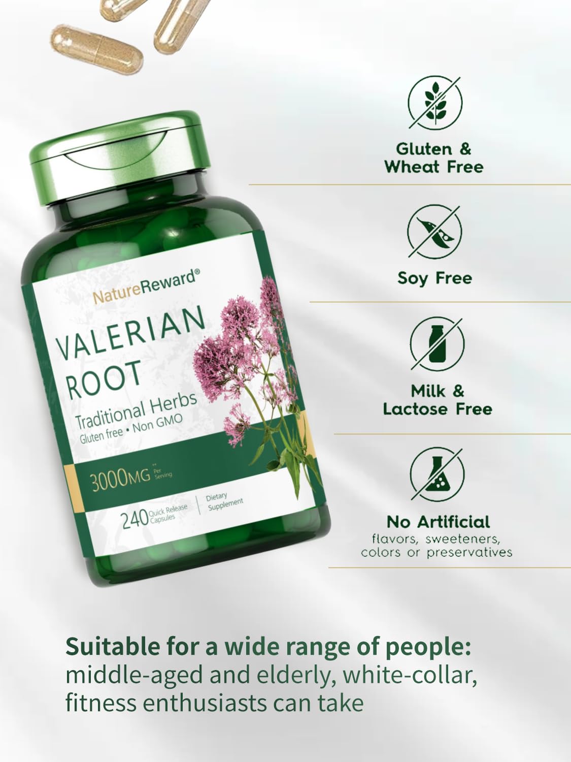 herbal valerian supplement for better sleep