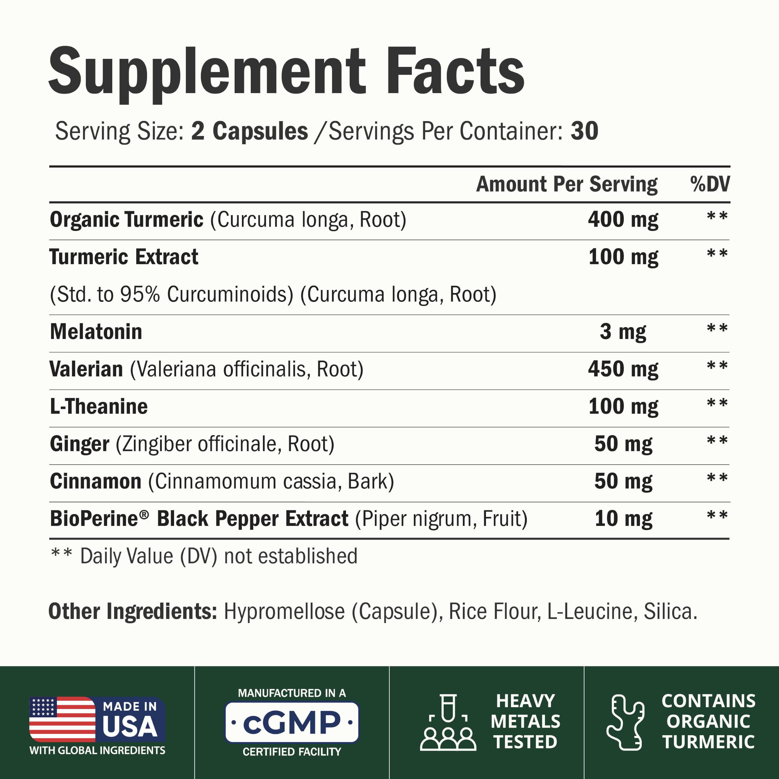 herbal valerian supplement for calm