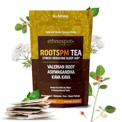 herbal valerian teabags for stress relief