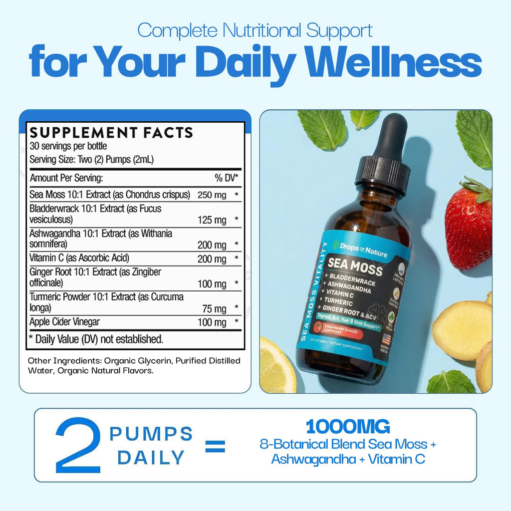 Herbal vitality drops for wellness
