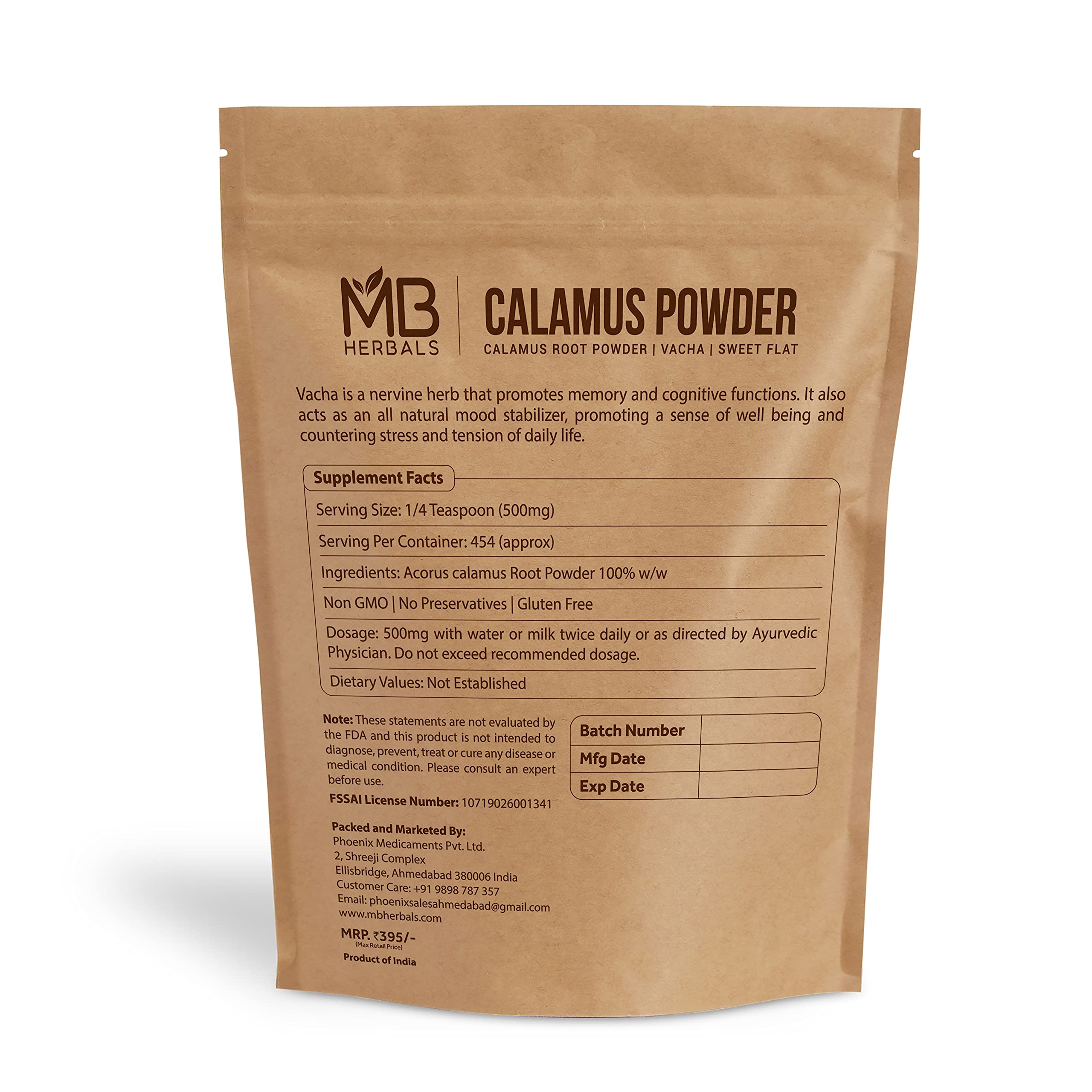 Herbal vitamins and minerals blend