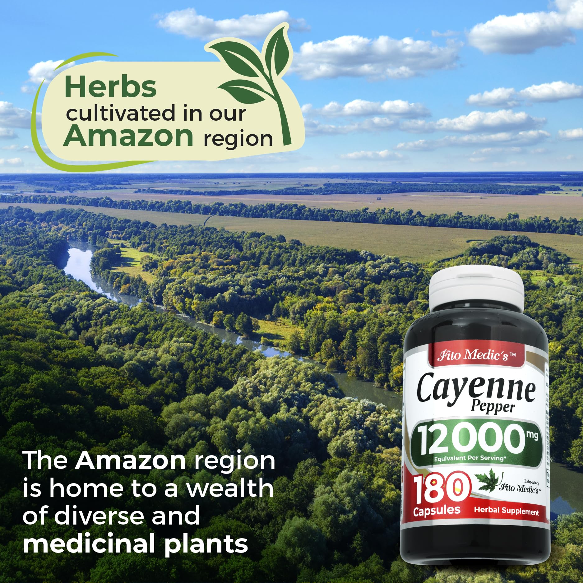herbal wellness with cayenne capsules