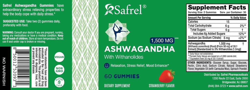 Herbal wellness with Safrel Ashwagandha