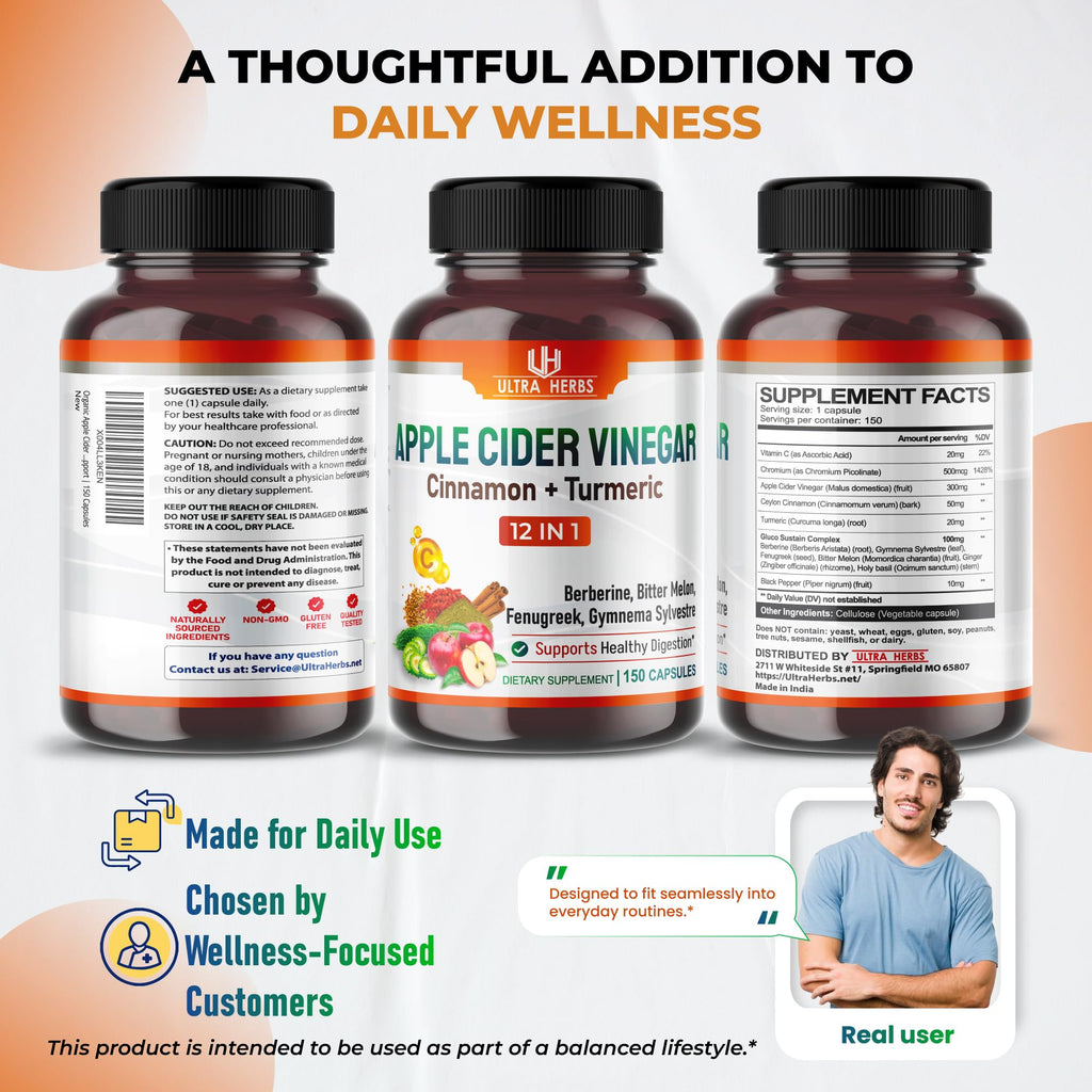 Herbal wellness with turmeric and cinnamon