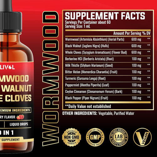herbal wormwood drops for digestion