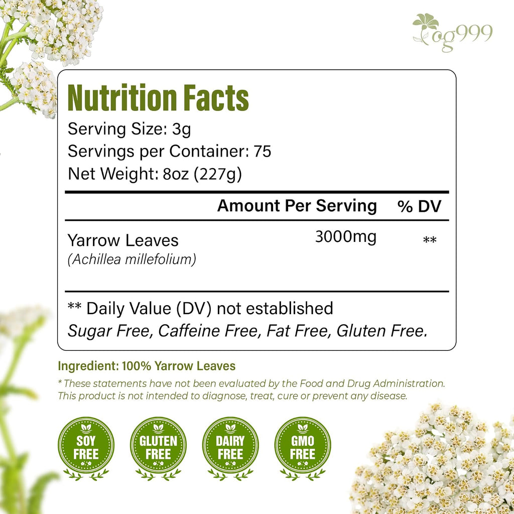 herbal yarrow tea bags for wellness