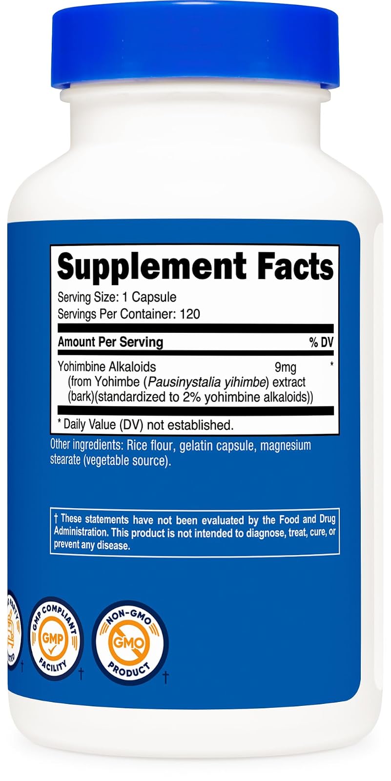 Herbal Yohimbe capsules for wellness