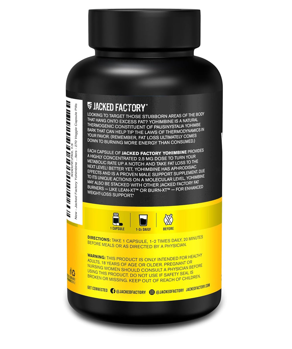 herbal Yohimbine for better fat burning