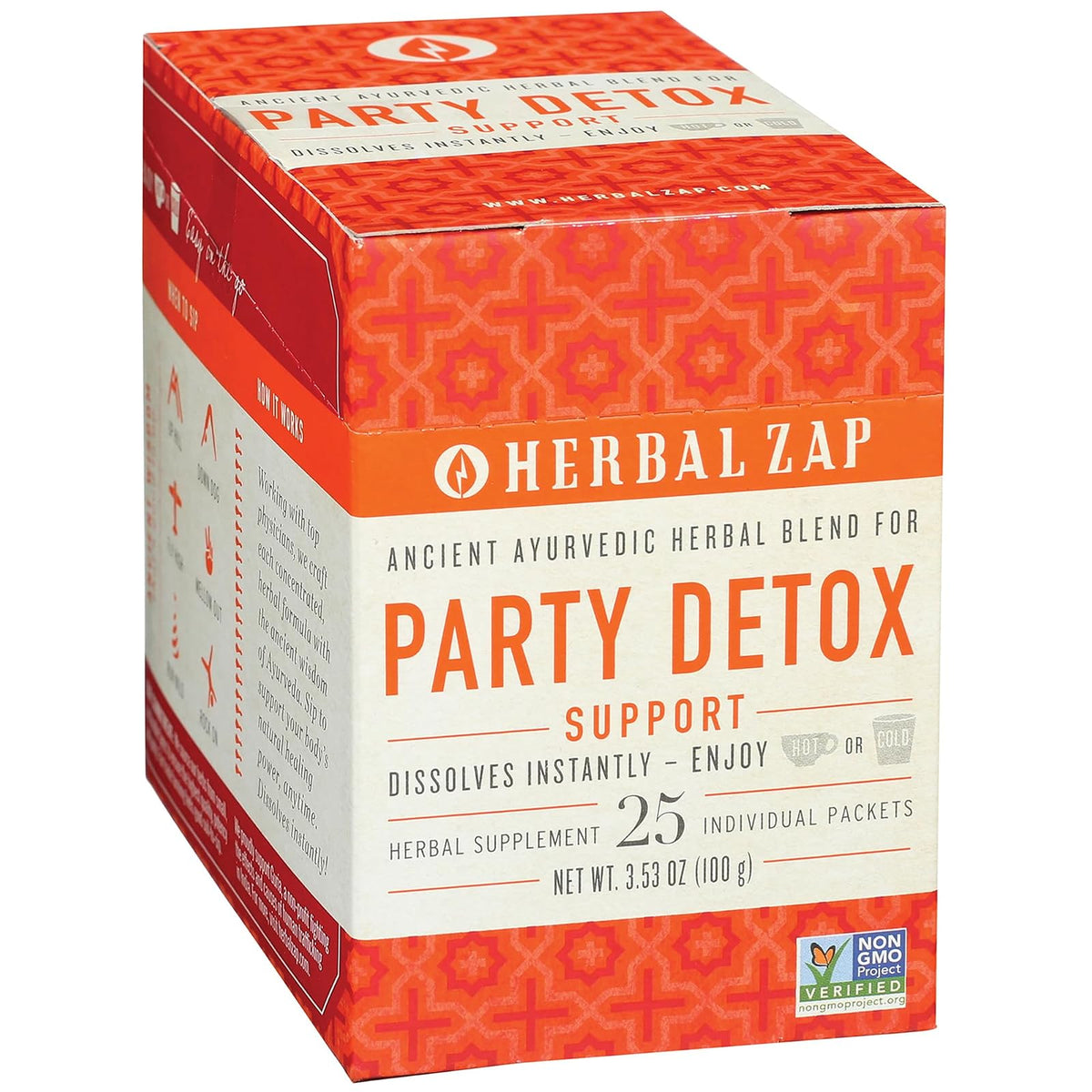 Herbal Zap detox tea for parties