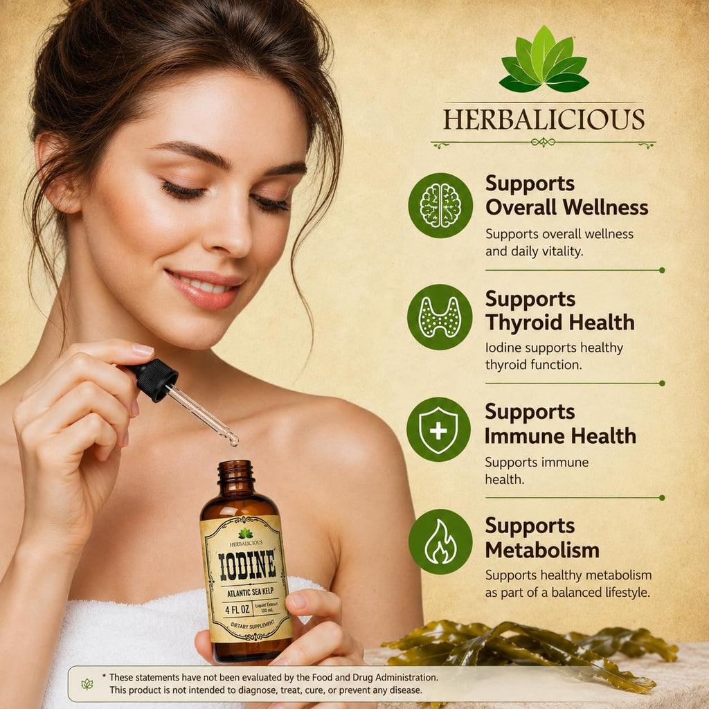 HERBALICIOUS iodine liquid supplement